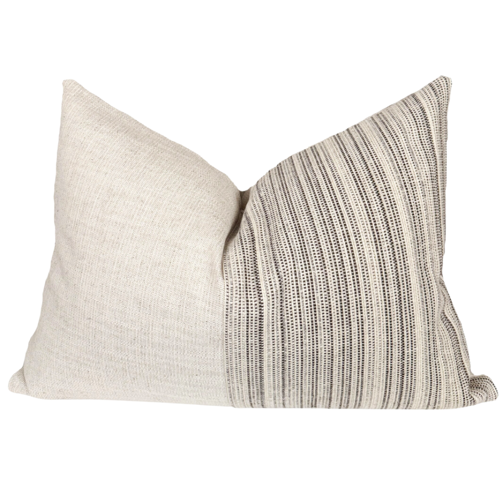 Mod Brown Linen Pillow Cover