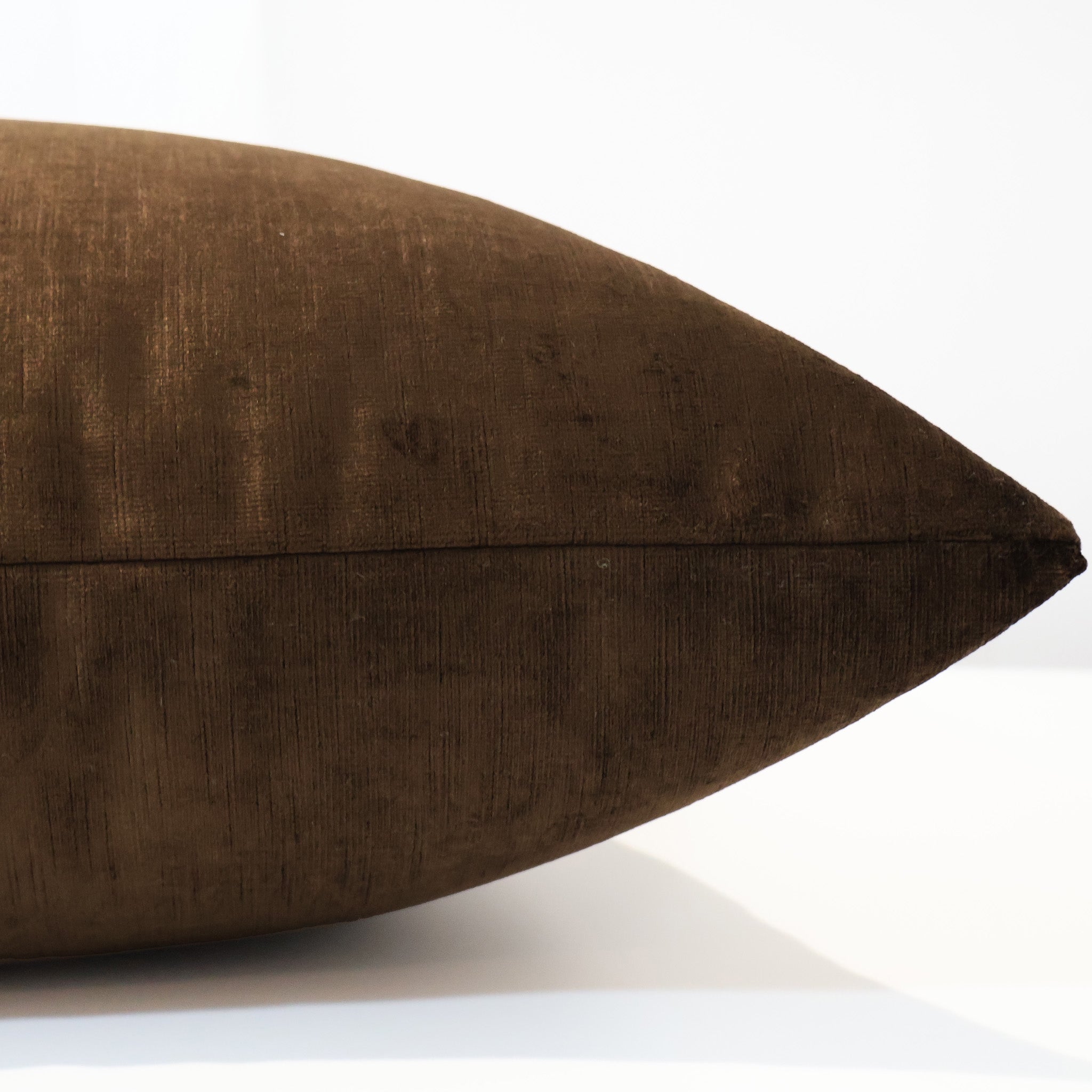 Deep Brown Velvet Pillow Cover