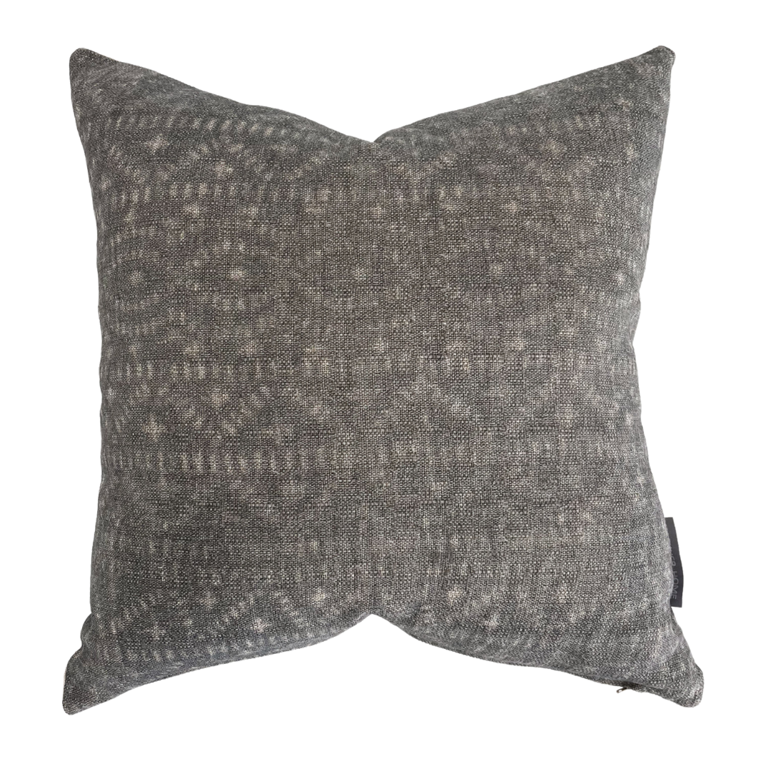 Elias | Gray Pillow Cover