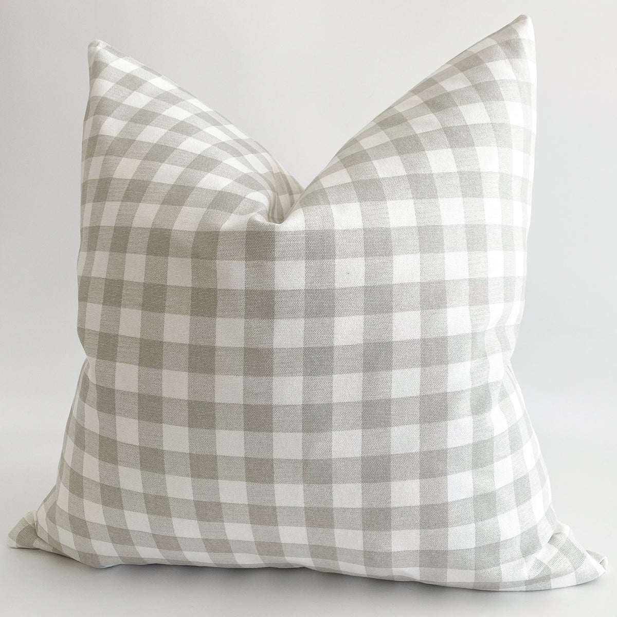 Check French Gray Pillow Cover